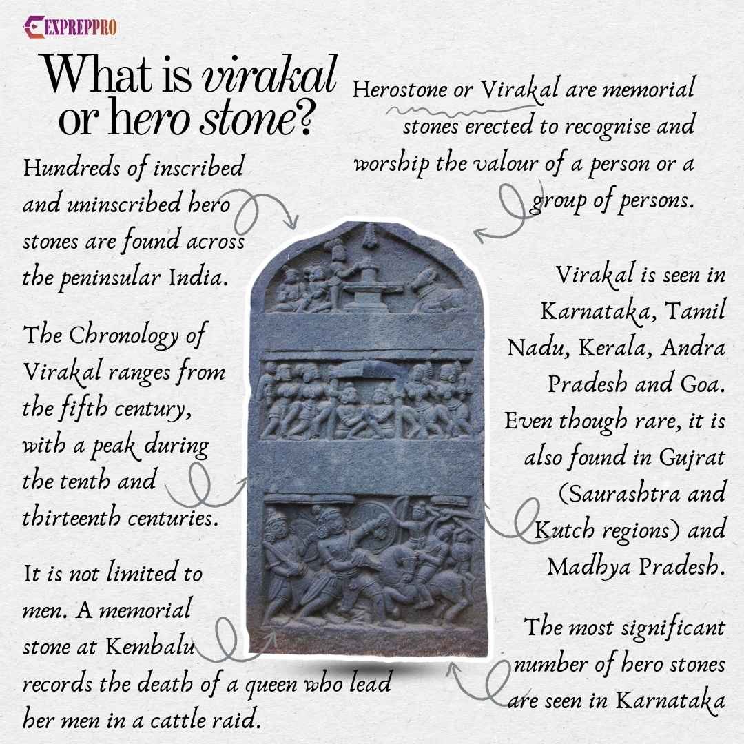 Hero Stone, Virakal, Natukal, Explained | UPSC history